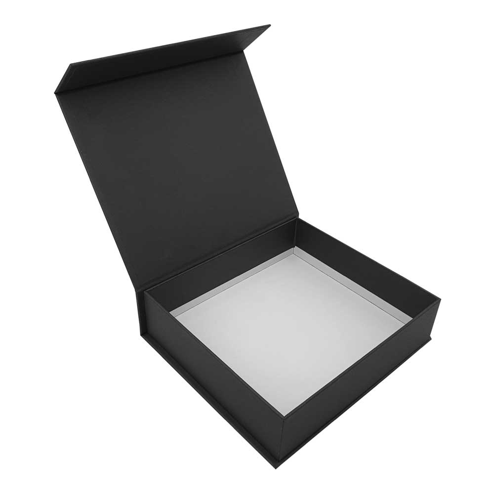 Black Packaging Box with Magnetic Flap | Promotional Gifts, Customised ...