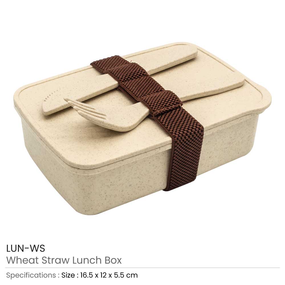Branded Lunch Boxes in Dubai with Wheat Straw | Promotional Gifts ...