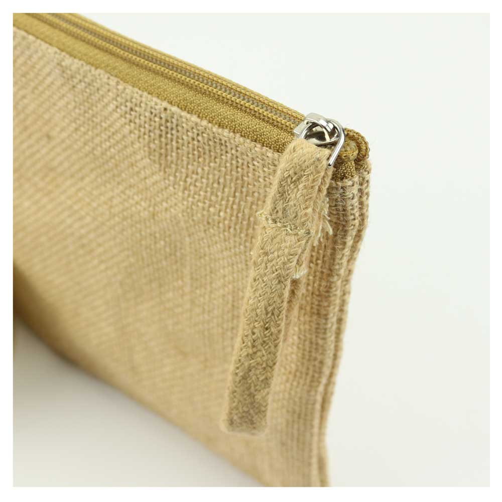 Natural Jute Zipper Pouch | Promotional Gifts, Customised Gifts ...