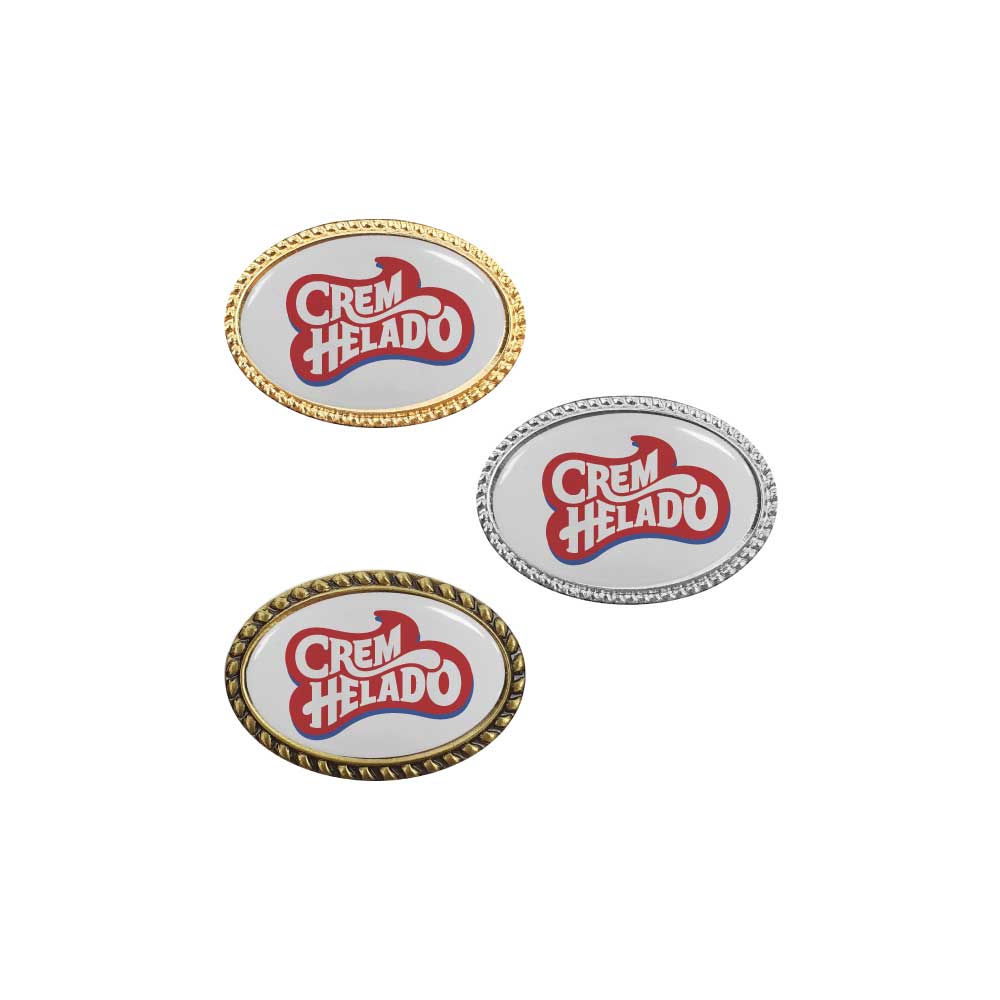 Oval Rope Design Logo Badges | Promotional Gifts, Customised Gifts ...