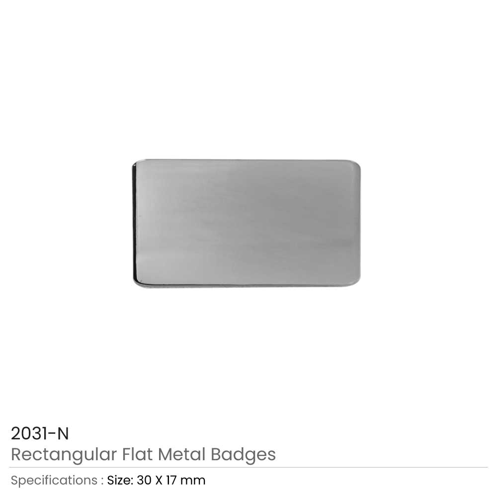 Rectangular Flat Metal Badges | Promotional Gifts, Customised Gifts ...