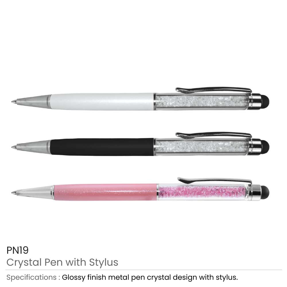 Crystal Pens with Stylus | Promotional Gifts Suppliers