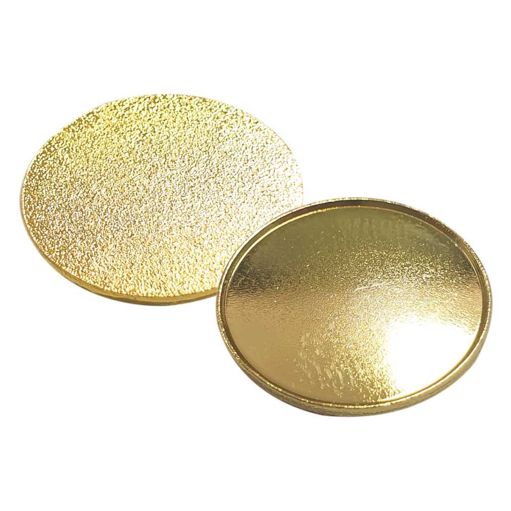 Gold Round Metal Badges | Promotional Gifts, Customised Gifts, Uniforms ...