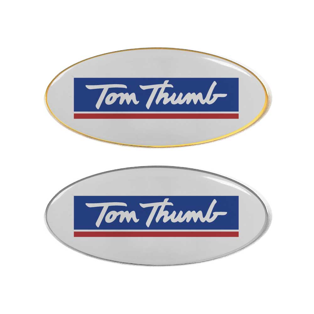 Oval Flat Metal Badges | Promotional Gifts, Customised Gifts, Uniforms ...