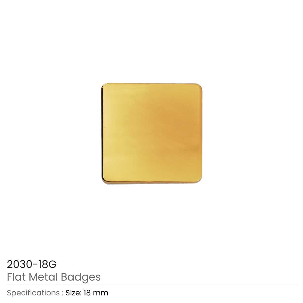 Square Flat Metal Badges | Promotional Gifts, Customised Gifts ...