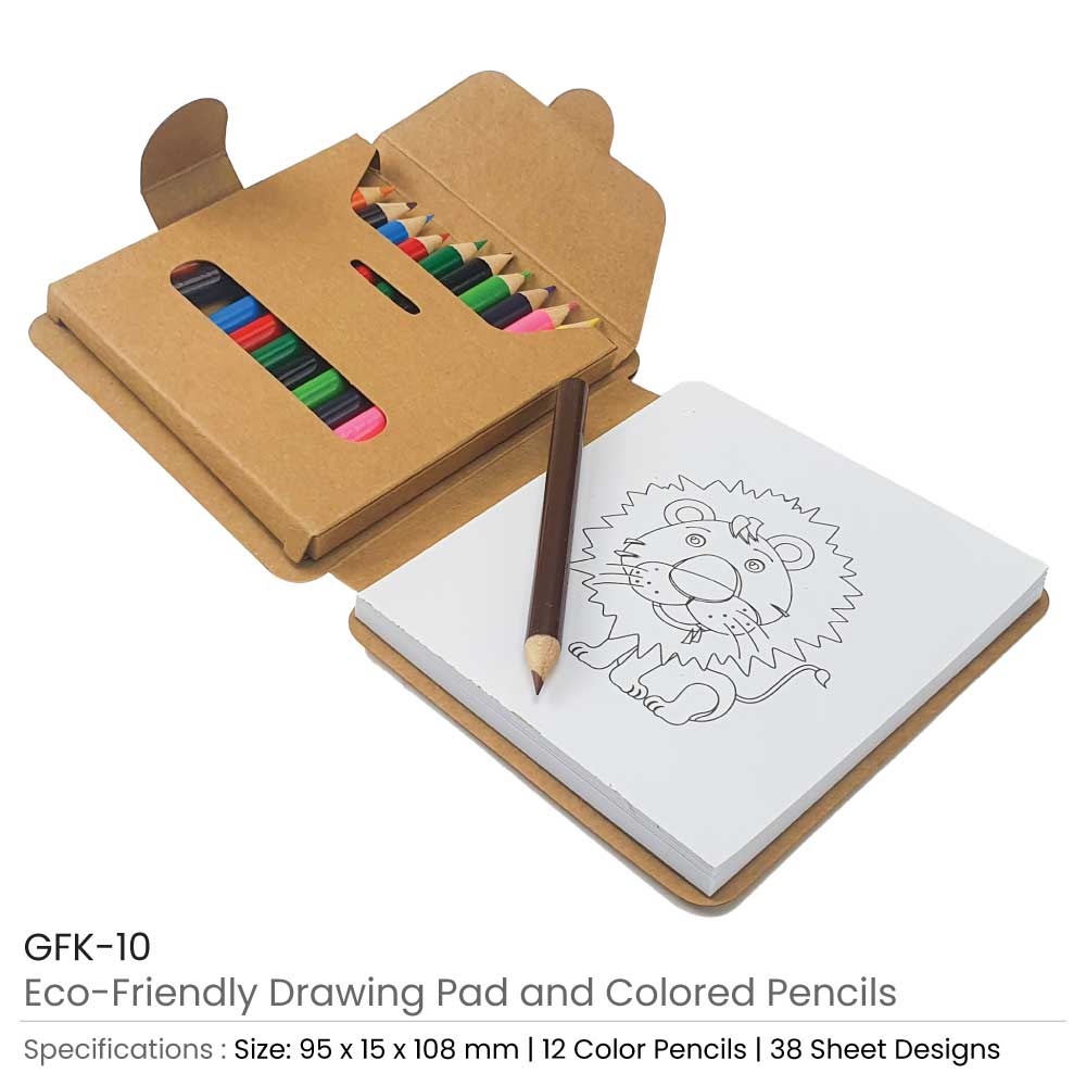 Drawing Pad with Color Pencils | Promotional Gifts Suppliers