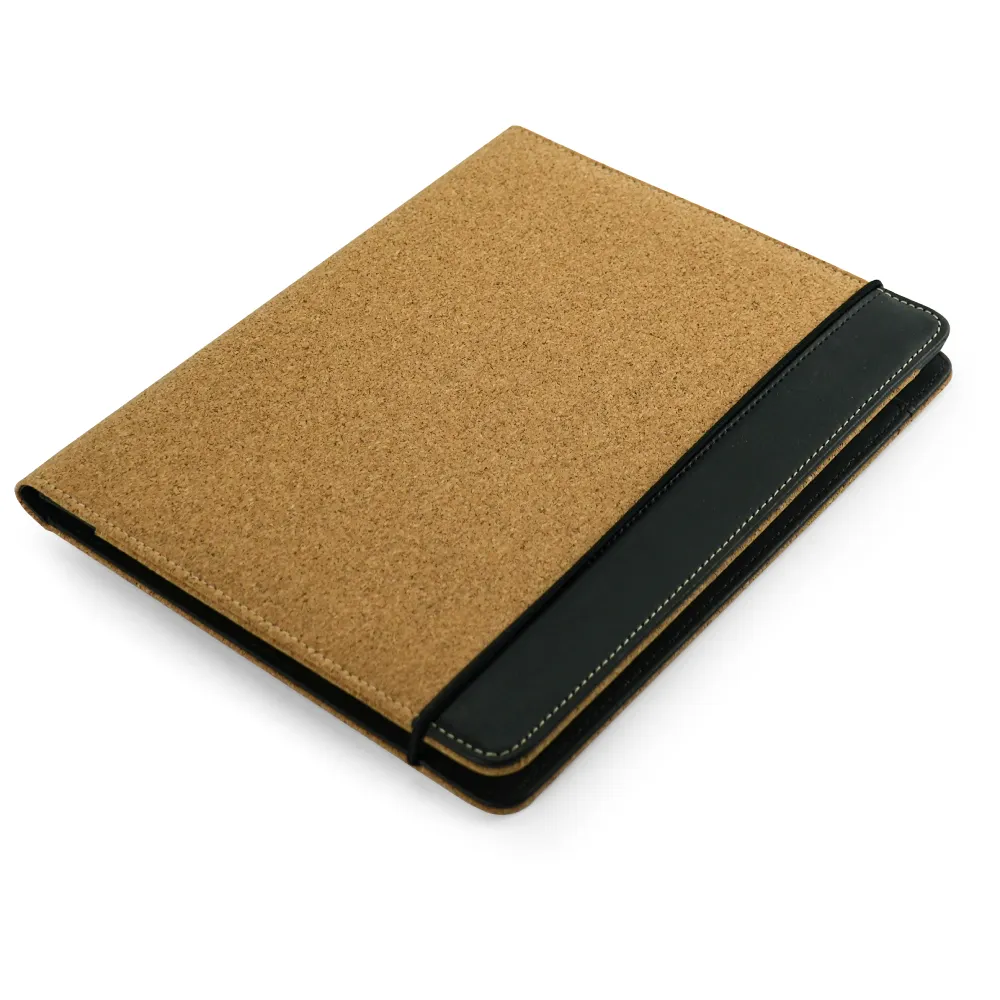 Cork Cover Folder B5 Size with Notepad, Pen and Sticky Notes ...